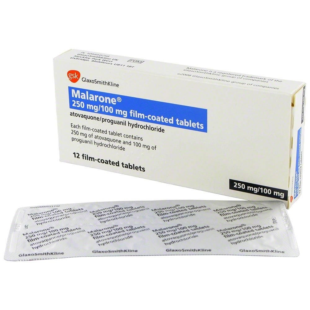 Malarone • Buy 250mg Prescription Malaria Tablets • OnlineClinic®