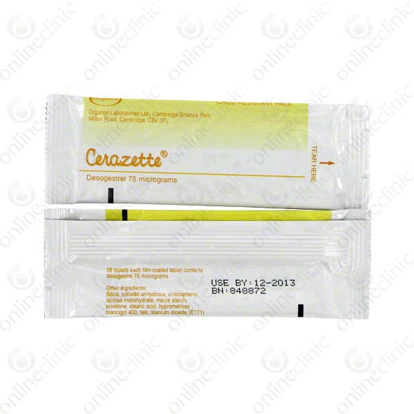 Buy Cerazette • Progestogen Contraceptive Mini Pill • OnlineClinic®