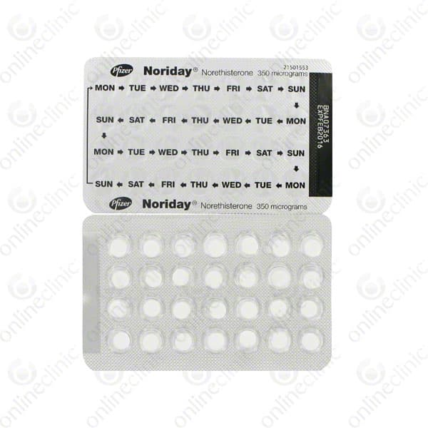 Noriday • Progesterone-Only Contraceptive Pill • OnlineClinic®
