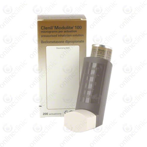 Clenil Modulite • Order 50, 100, 500mg Inhaler • OnlineClinic®