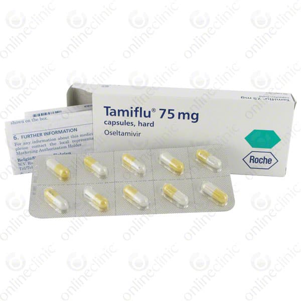 Tamiflu • Buy 75mg Influenza Treatment Tablets • OnlineClinic®