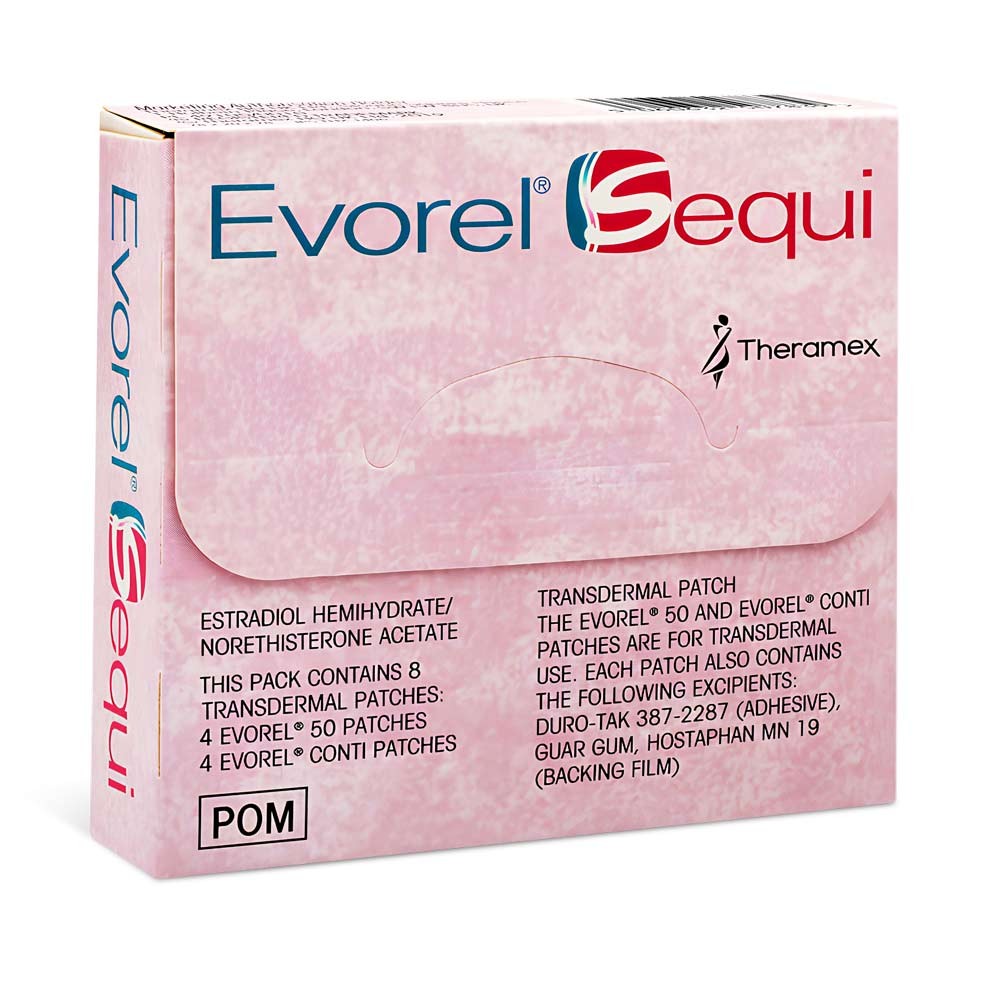 Buy Evorel Sequi • Treatment Patches For Menopause • OnlineClinic®